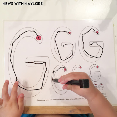 Letter G: Letter of the Week (age 3)