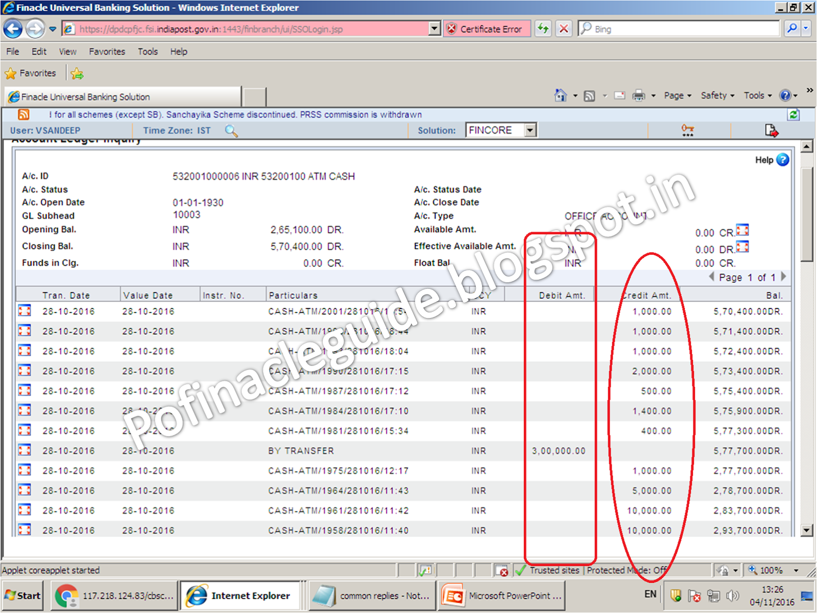 Procedure to find the total number of ATM transactions done for a ...