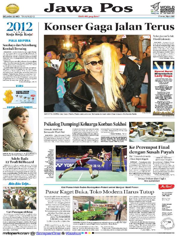 Koran Jawa Pos (Pdf), Selasa 22 Mei 2012 | SEGALANYA ADA DISINI
