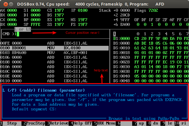 Tech Support: 8086 Assembly Debugging with AFD - Advance Full Screen Debug [PART 1 - BASIC]