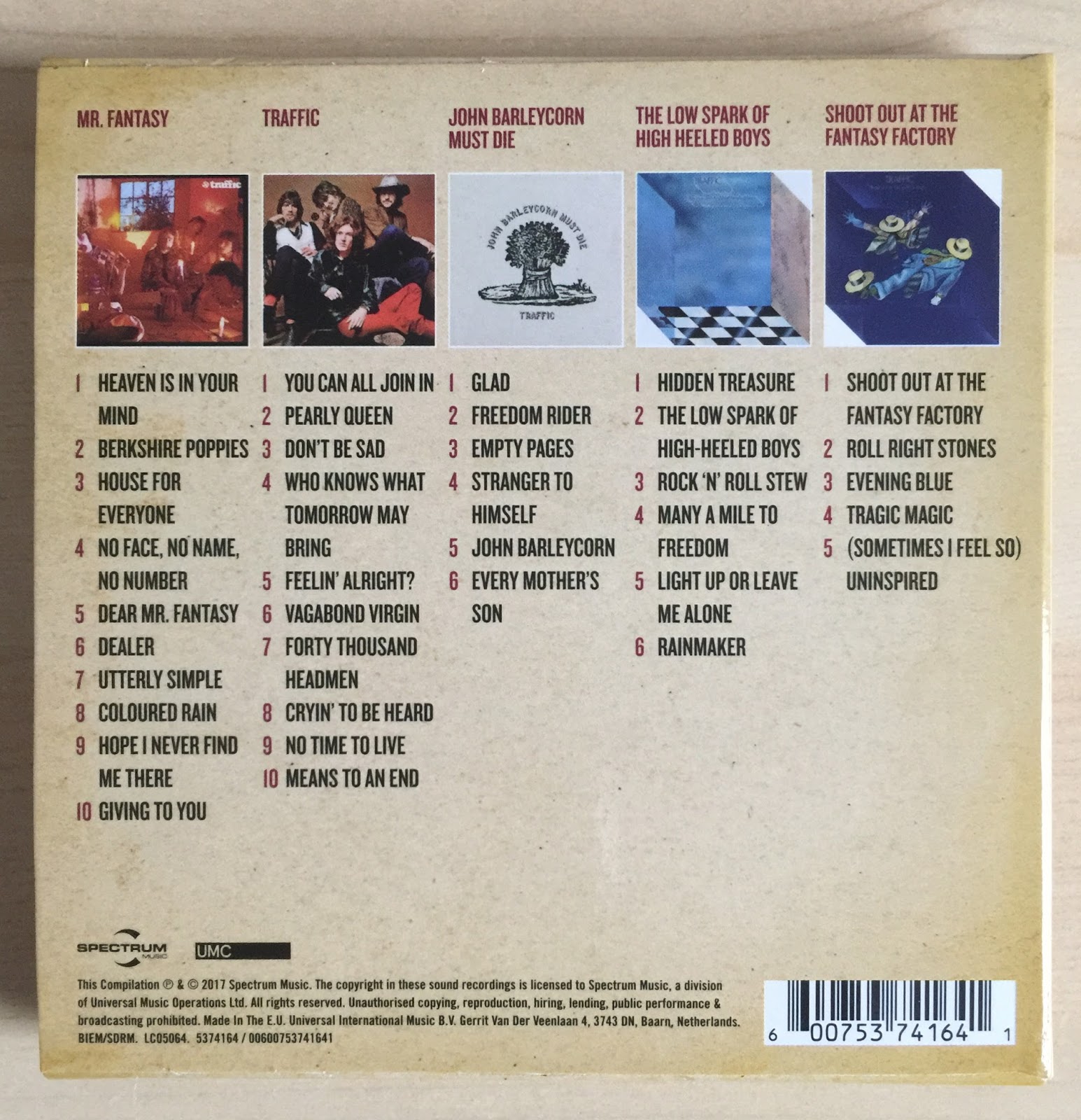 Sounds Good, Looks Good...: "5 Classic Albums" by TRAFFIC [feat Steve ...