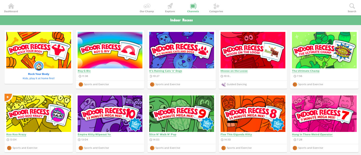 The Library Voice: Indoor Recess Fun With GoNoodle!