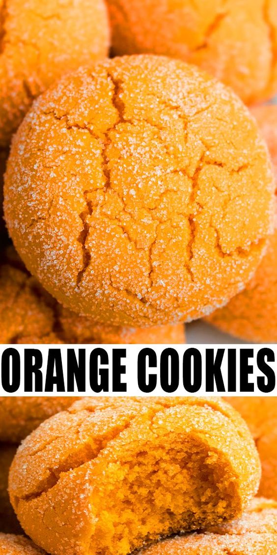 ORANGE COOKIES {WITH CAKE MIX} - Food Easy Father