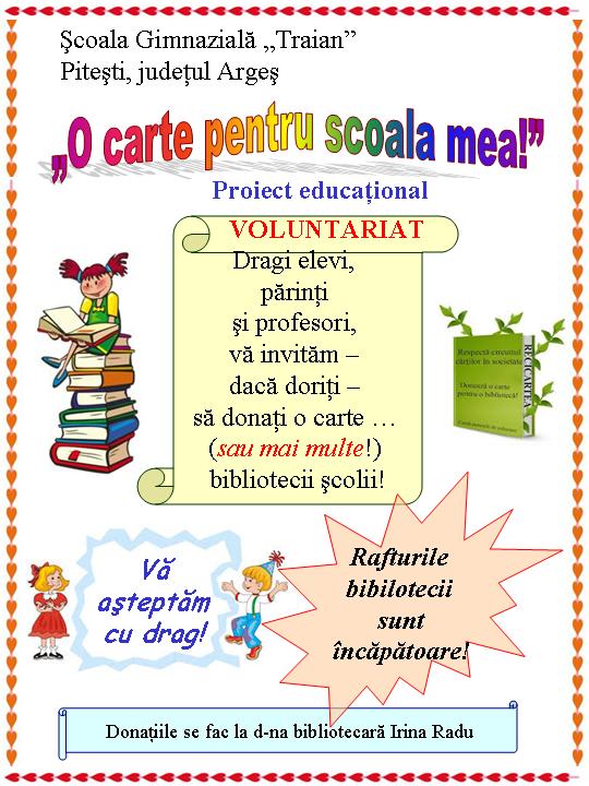 O carte pentru scoala mea