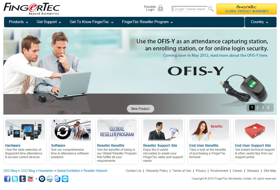 FingerTec Website’s Facelift - FINGERTEC OFFICIAL BLOGSITE