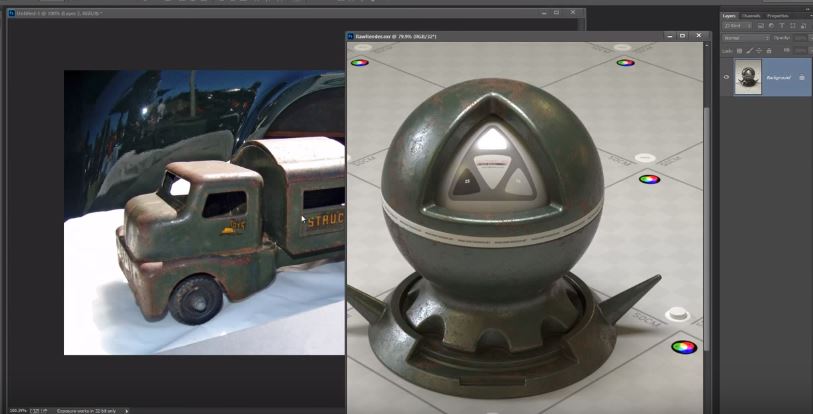 Acqurir_3D: Render for metallic material using vray maya.