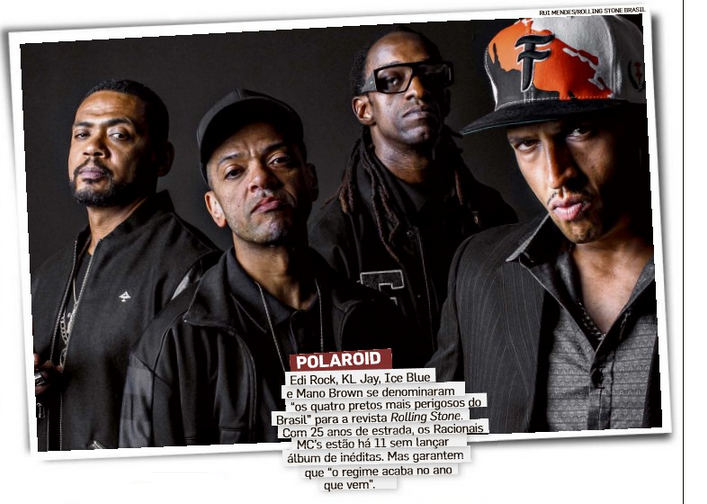 Racionais Mc`s é capa da Revista Rolling Stone