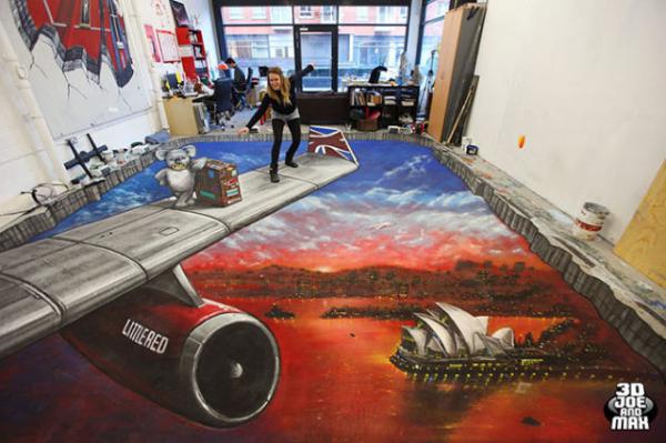 A realista arte de rua 3D do estúdio 3D Joe and Max | Marte é para os ...