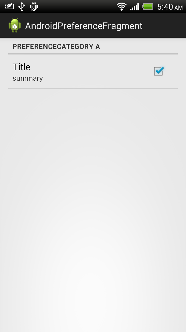 Android Coding: PreferenceFragment example for Android 3.0 (HoneyComb) Android Coding: PreferenceFragment example for Android 3.0 (HoneyComb)