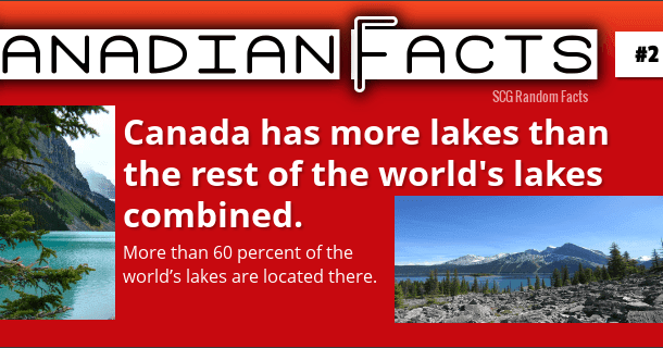 SCG RANDOM FACTS: CANADIAN Facts #2 - Canada Has More Lakes than the ...