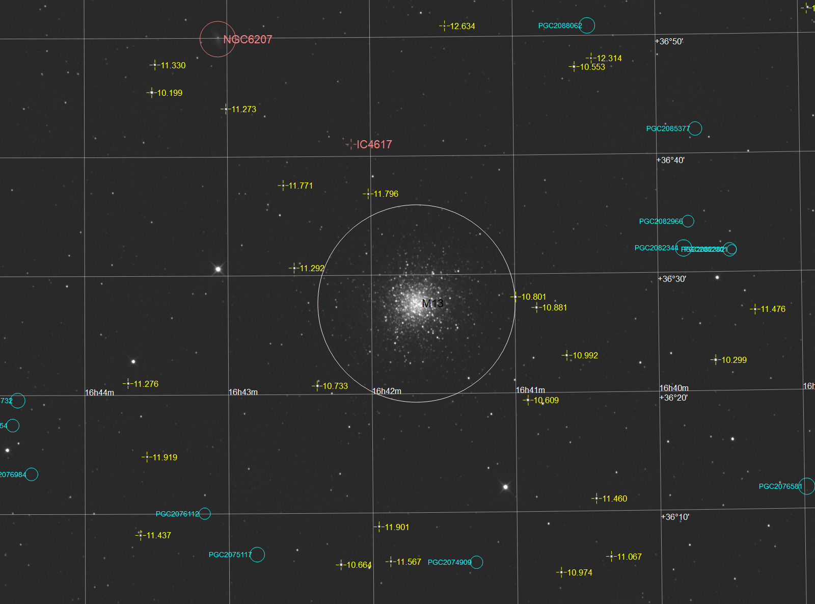Astronomia Amatorska: Messier 13 (The Hercules Cluster)