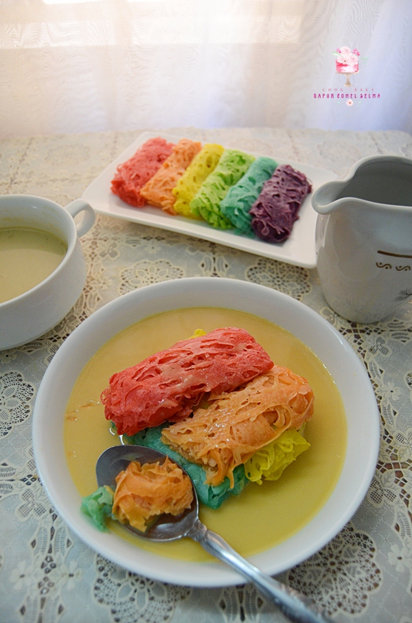 Roti Jala Rainbow | Dapur Comel Selma