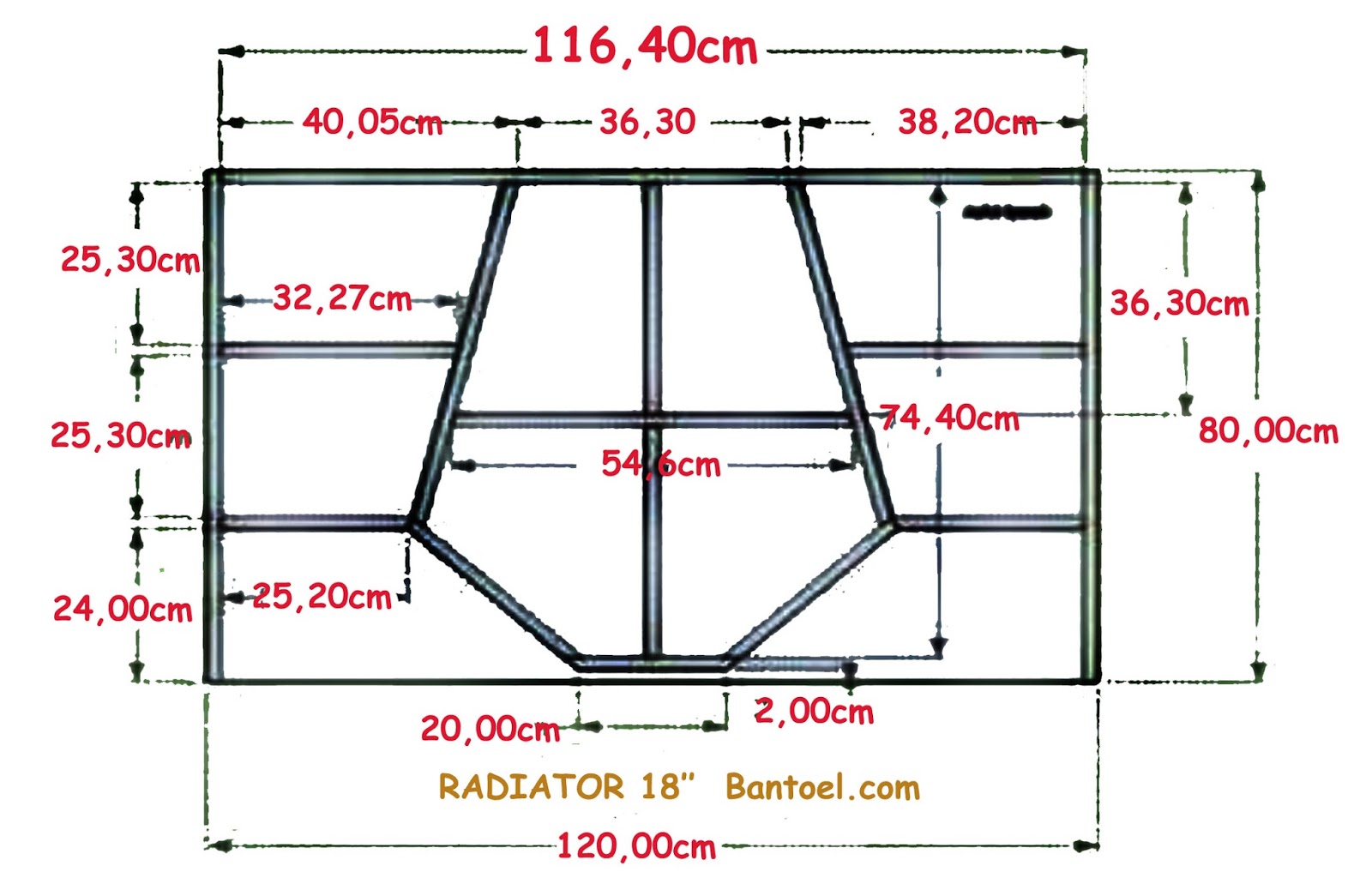 Skema Box Radiator 18 inch - TIPS SOUND SYSTEM