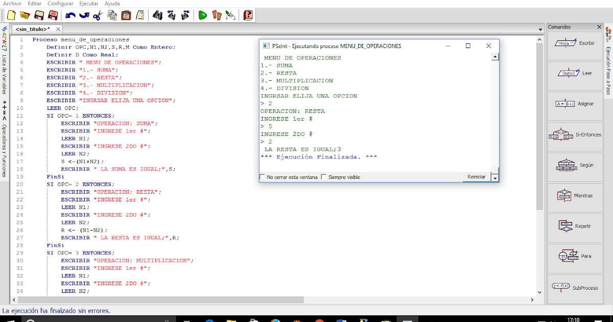 Que es un Pseint?: EJEMPLOS DE PSEINT