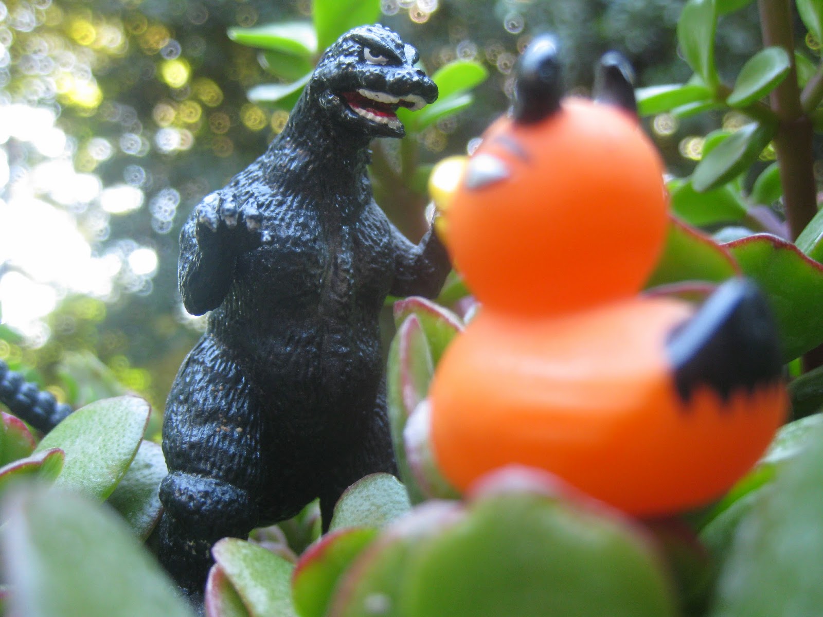 Godzilla Photo (Nearly) Every Day: Godzilla vs. Devil Duck