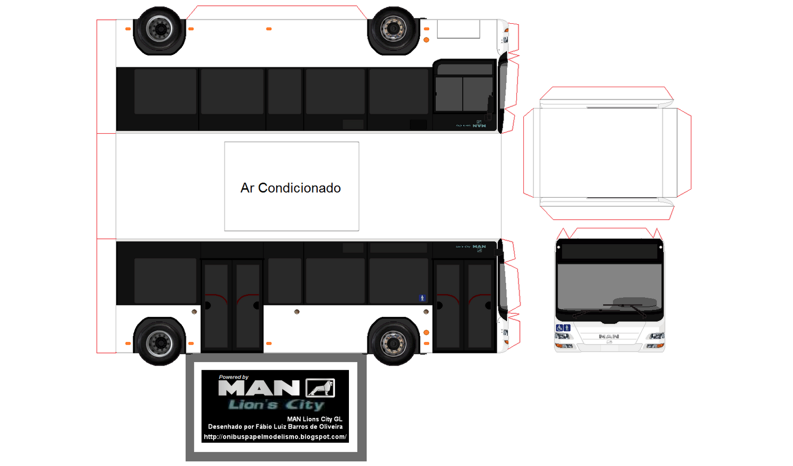 Onibus Papel Modelismo : MAN Lions City GL (Pedido)