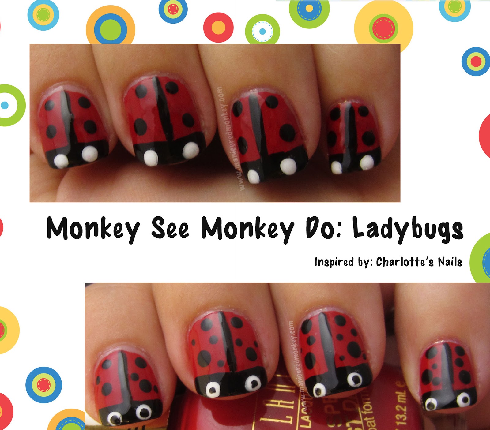 The Manicured Monkey: Monkey See Monkey Do Monday: Ladybugs
