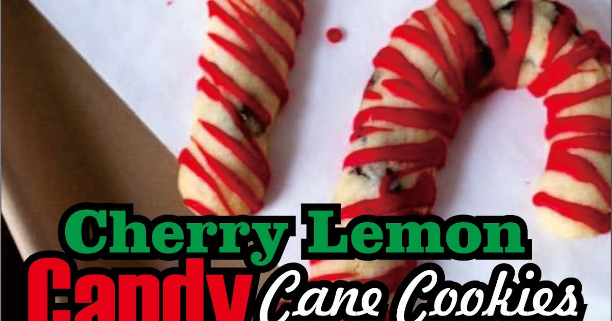 Cherry Lemon Candy Cane Cookies #Christmas #cookies - angrygeorgian