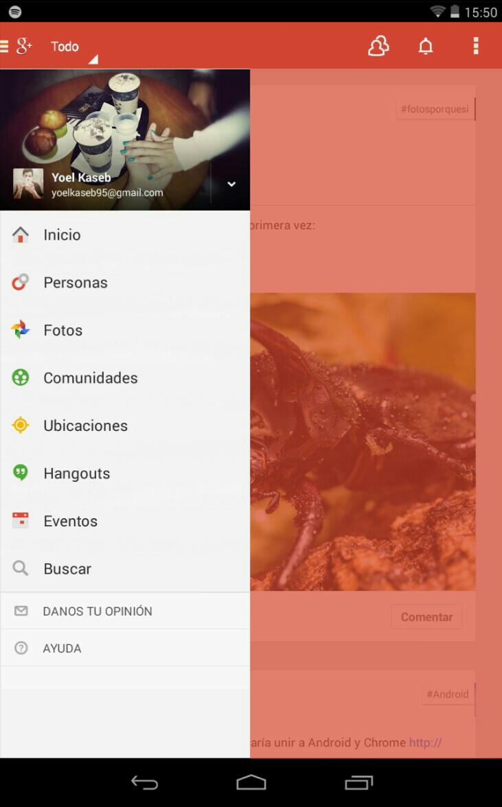 Screenshots of Google+ app with redesigned user interface leaks out