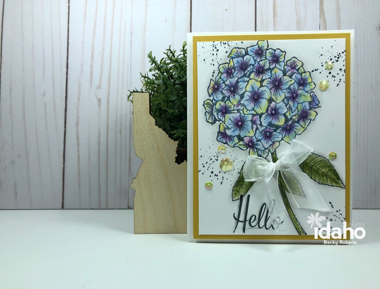 Inking Idaho: Bloom Burst Hydrangea Cards
