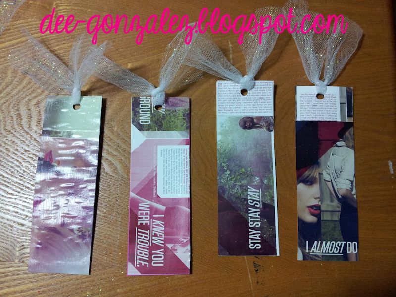 Diy Taylor Swift Bookmarks