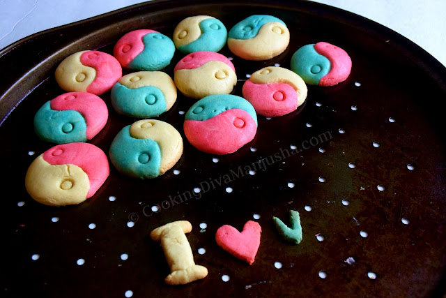 Yin and Yang cookies|Valentine unique cookies |Zen cookies