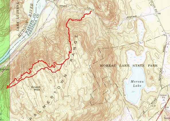 Off on Adventure: Moreau Lake State Park - Western Ridge Trail - 2/11/17
