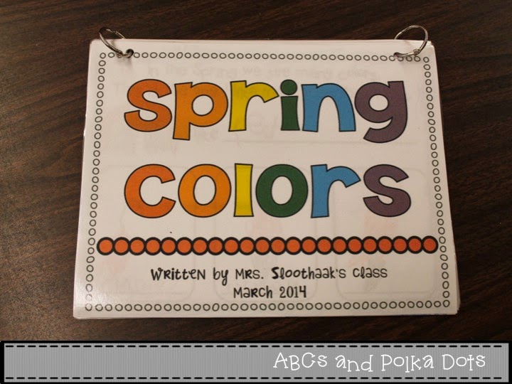 ABC's and Polka Dots: Spring Colors book {FREEBIE}