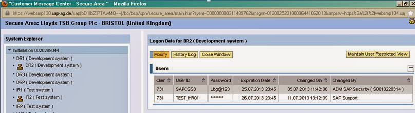 TIME 4 SAP SECURITY : OSS user creation and maintain OSS id in Service ...