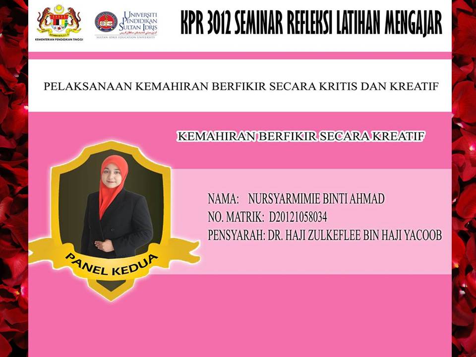 KPR 3012: Slaid Pembentangan