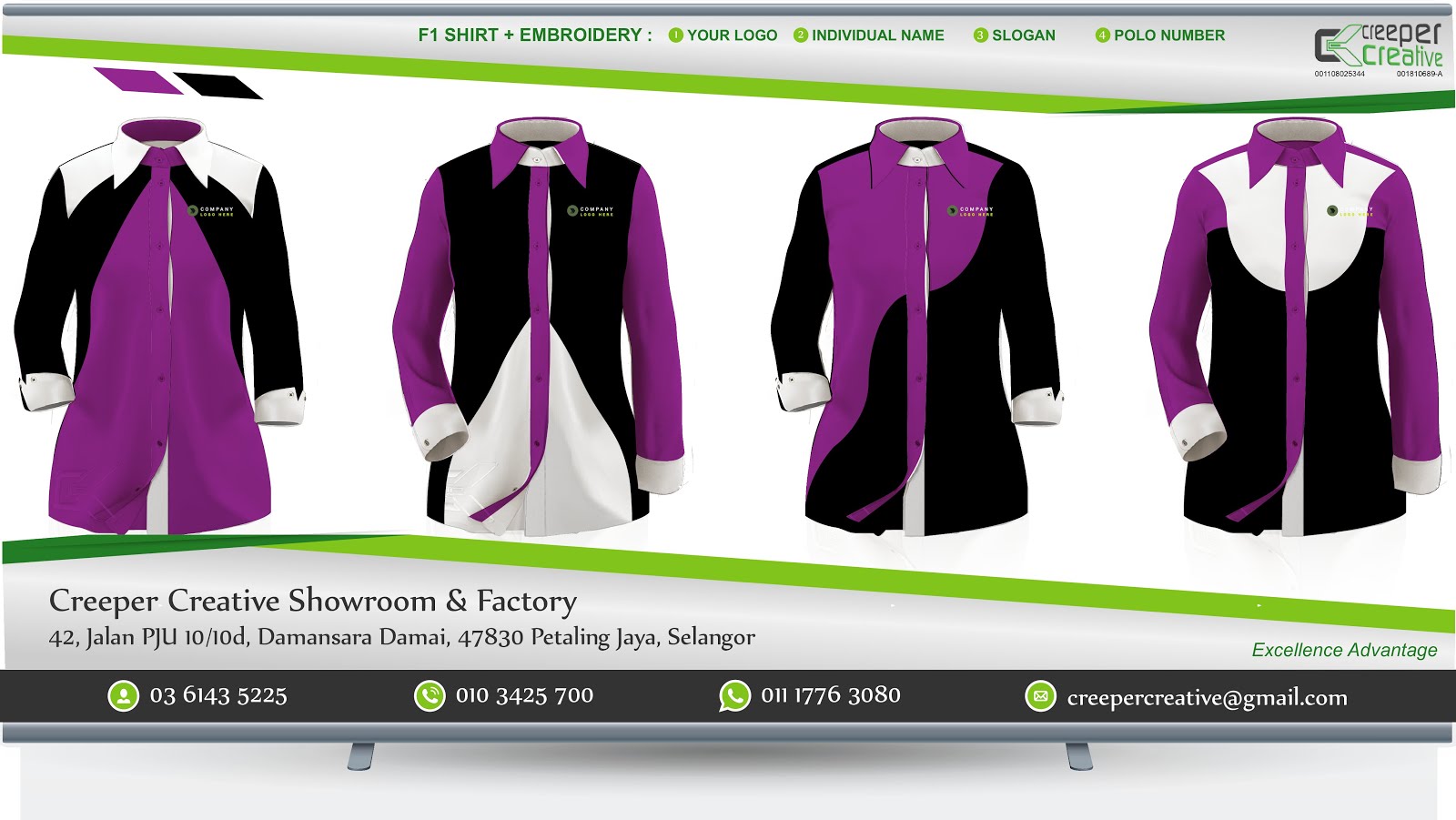F1 uniform design software - Jaket Korporat