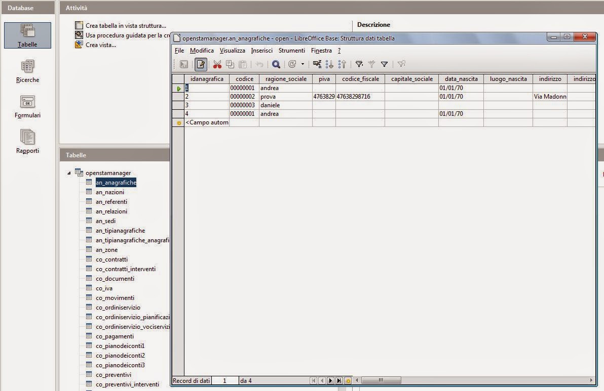 Andrea Marzaloni Blog Di Informatica Filtri E Query Su Database Mysql Grazie A Libreoffice