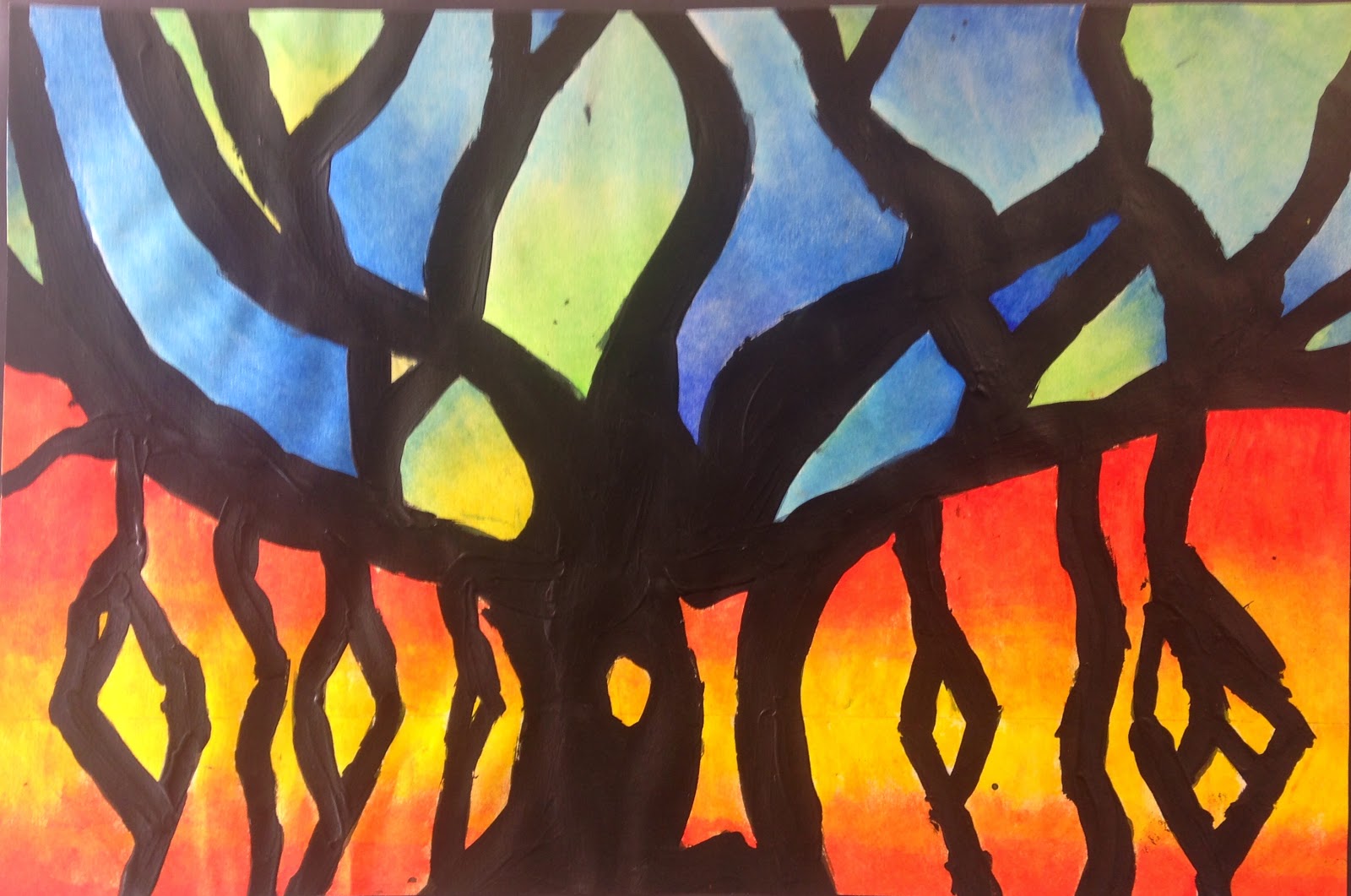 Sylvandale Middle School Art Class: Blazing Banyan Tree