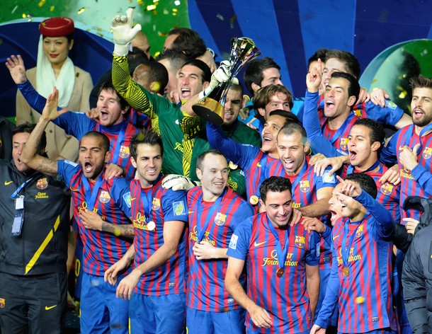 Barca Celebrating World Club Cup Victory in Pics