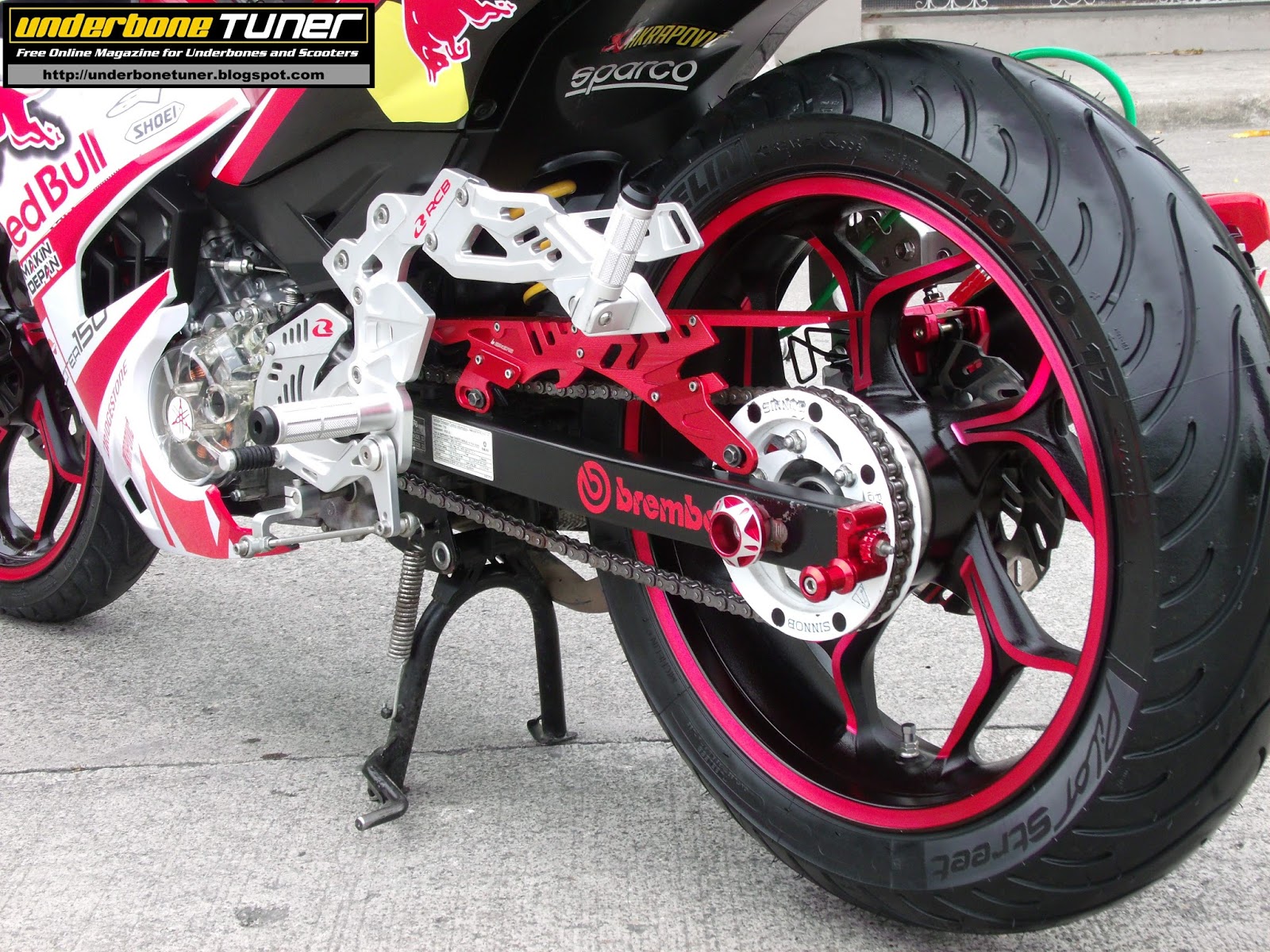 underbone tuner: Red Bull Moto GP Insipired Yamaha Sniper 150 MXi from ...