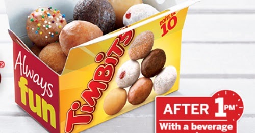 Canadian Daily Deals: Tim Hortons Timbits $1 After 1pm