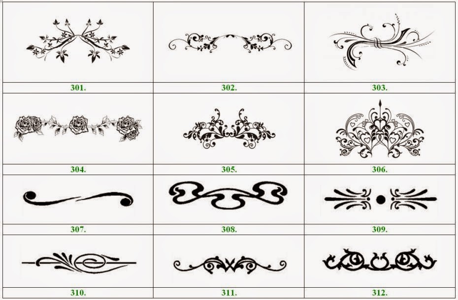 JusArto Ślubna i nie tylko galanteria papiernicza: ornamenty - linie