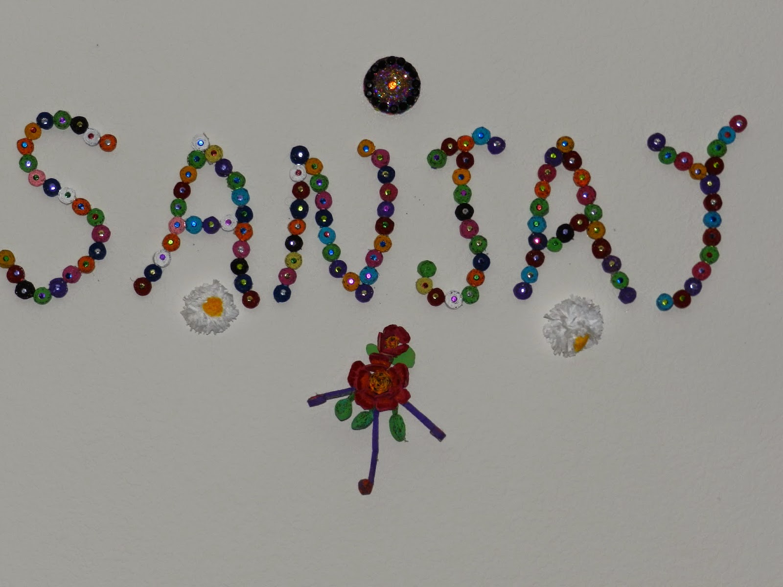 Creative DIY crafts: Colorful Name Decorations on Wall using Cardboard ...