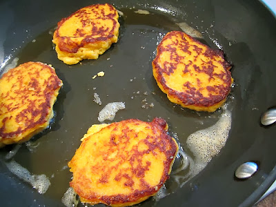 Thanksgiving Breakfast: Butternut Squash Pancakes w/ Brown Butter Sage
