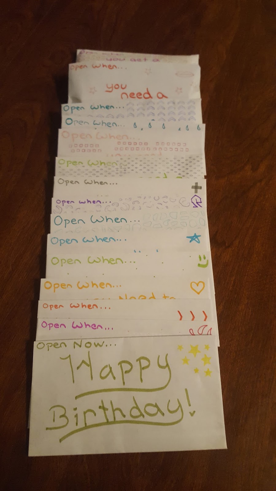 Miss Marie's Media: Open When Letters