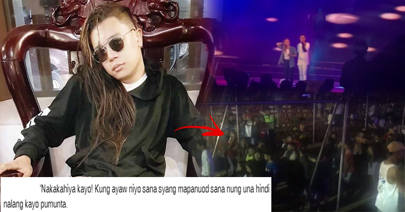 The crowd walked away as Xander Ford starts to perform on stage