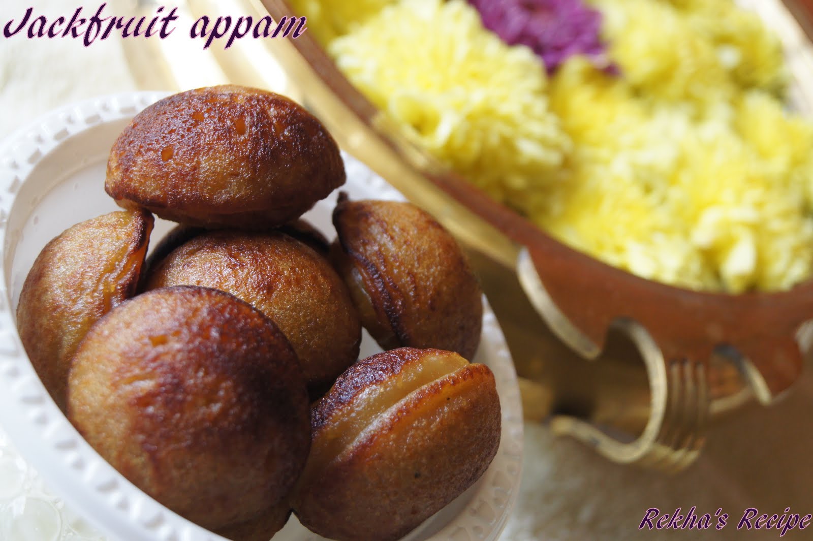 Jackfruit Appam/Chakka Unniappam :: Rekha's Recipe