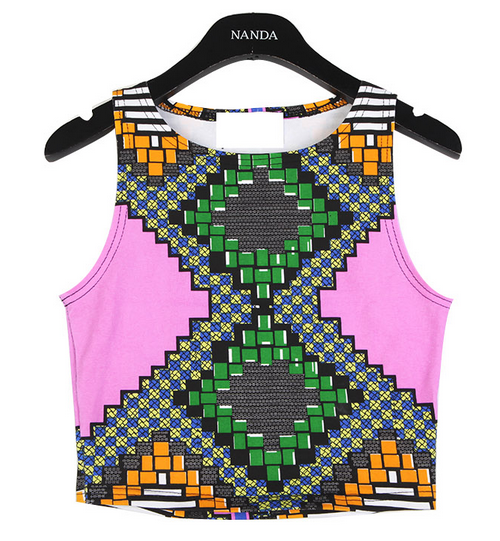 [Stylenanda] Colorful Diamond Pattern Top | KSTYLICK - Latest Korean ...