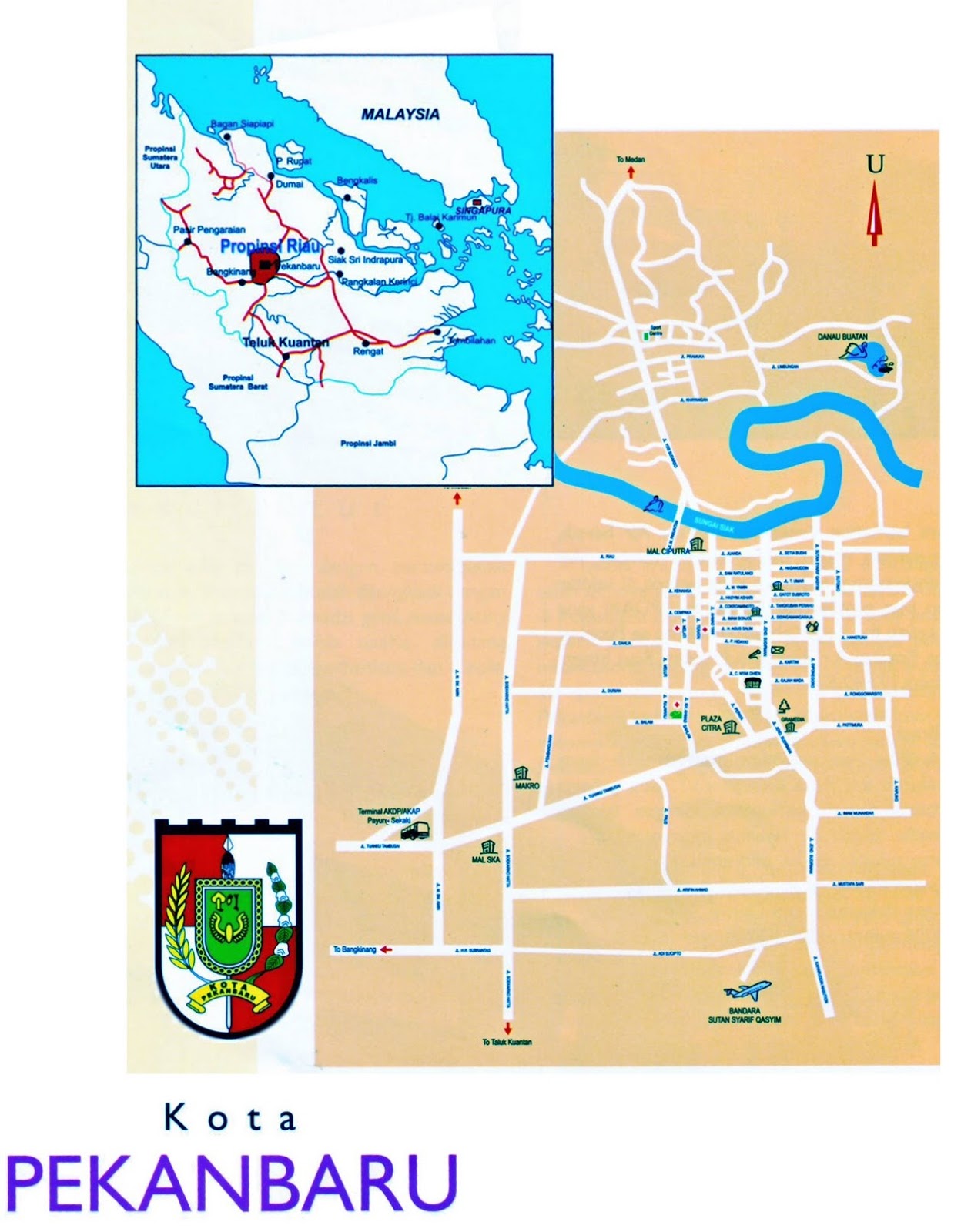 AMAZING INDONESIA: PEKANBARU CITY MAP