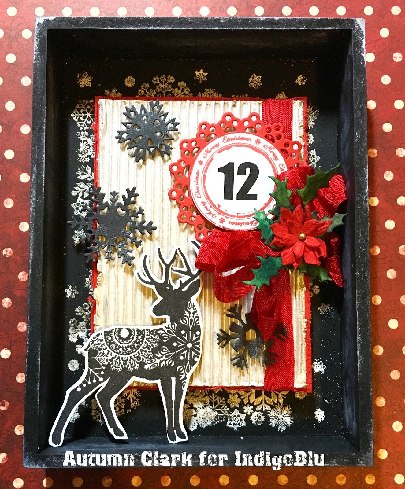 IndigoBlu Blog: DIY Stamped Desktop Christmas Calendar