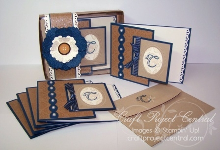 Just Julie B's Stampin' Space: Monogram Card Set