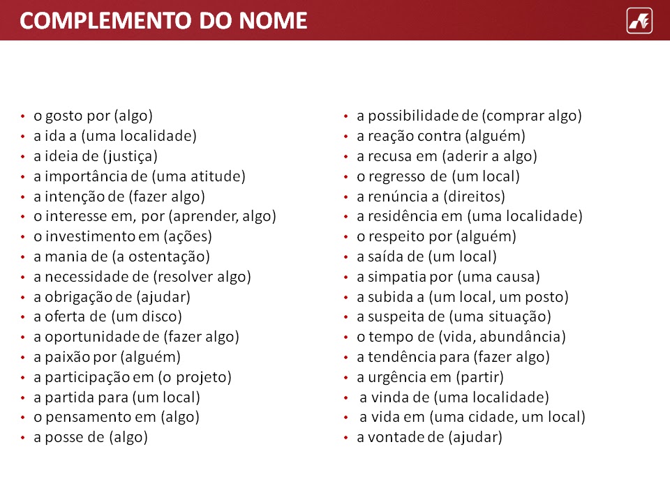 asas-da-fantasia: Complemento do nome ou modificador?