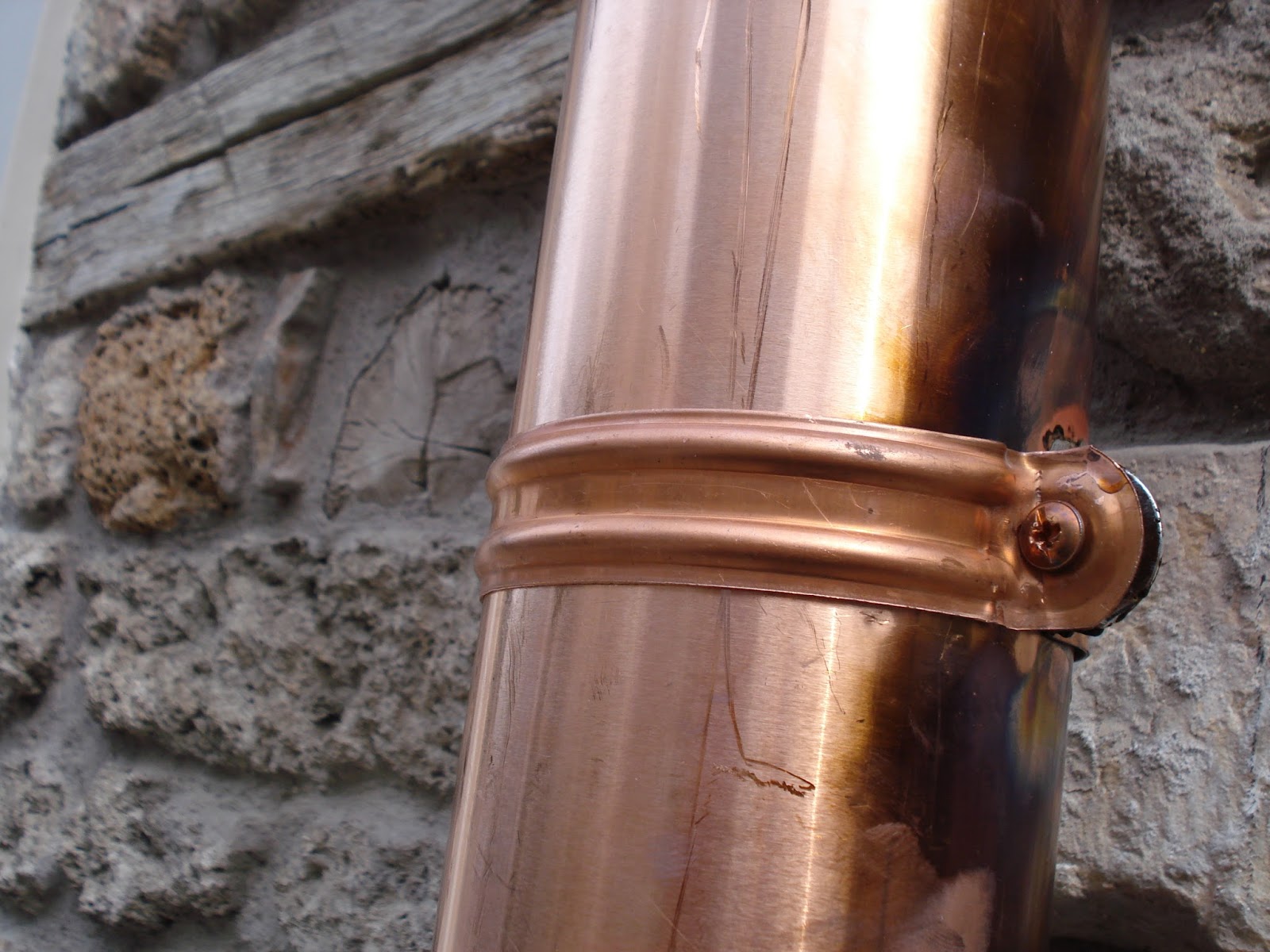 υδρορροες χαλκου: patina copper