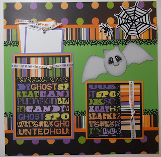 BLJ Graves Studio: Trick or Treat Halloween Scrapbook Pages