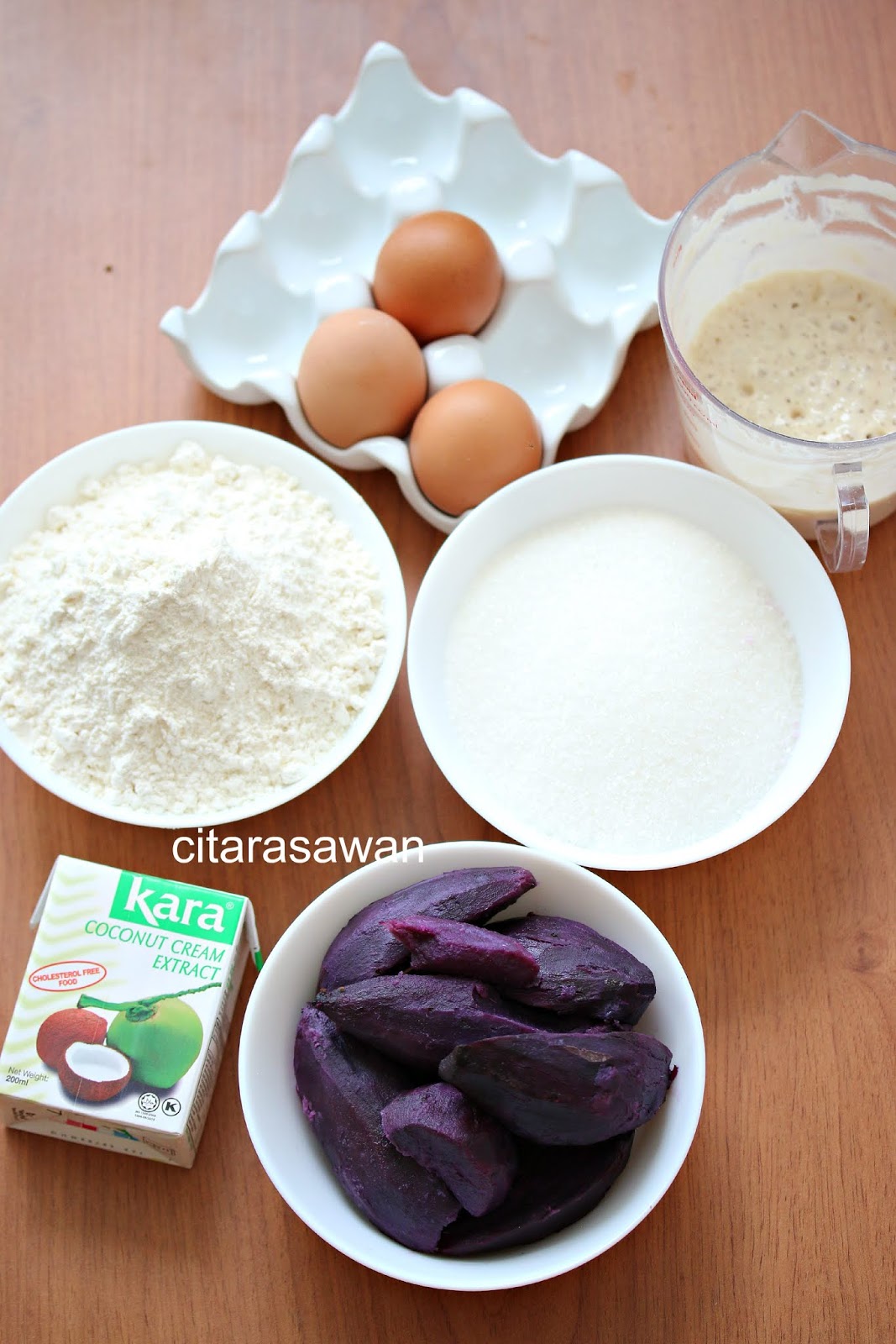 Apam Keledek Ungu ~ Resepi Terbaik